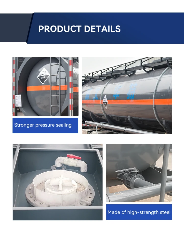 20FT & 40FT ISO Tank Containers for Chemical Liquid Transport