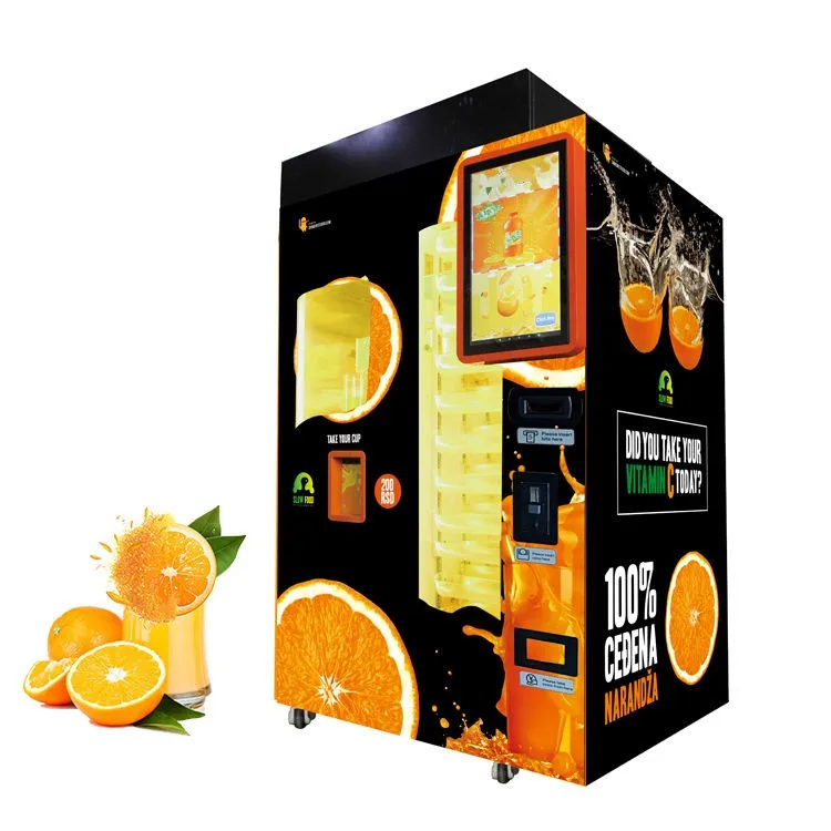 Fresh Orange Juice Vending Machine Juicer Extractor Industrial Screw ...