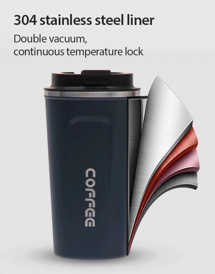Wholesale Stainless Steel Smart Coffee Tumbler Car Cup 510ml Portable ...