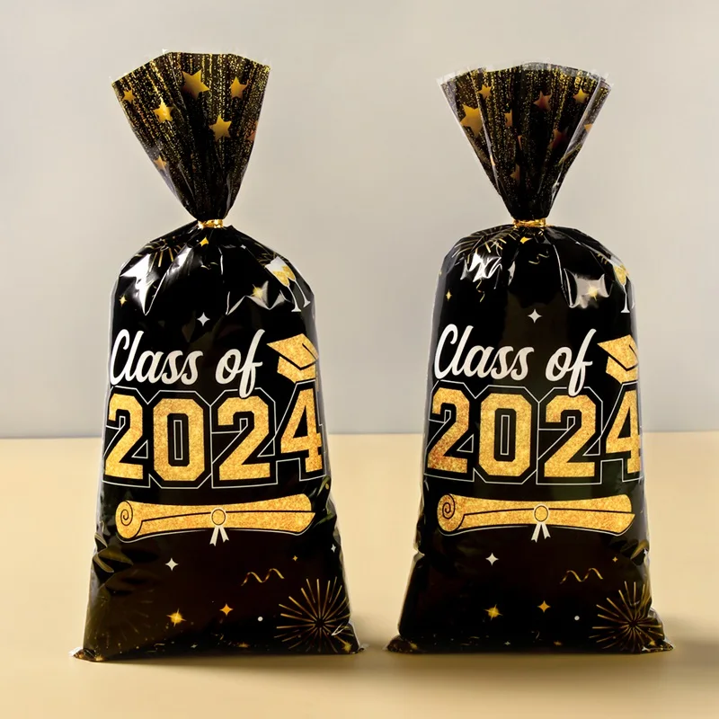 Graduation Cellophane Treat Bags Congrats Graduates Candy Bags Plastic ...