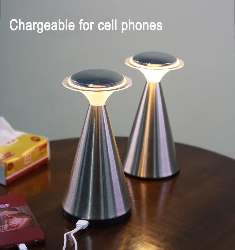 Led Cordless Table Lamp Touch Sensor Dimming Bedside Lamp Usb ...