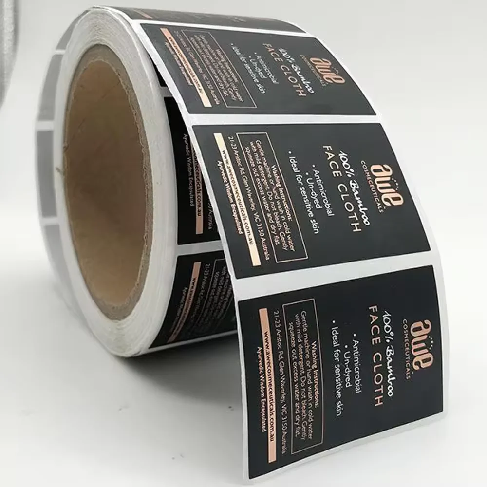 Custom Silver/gold Metallic 3d Stickers Bopp Private Label For Perfume ...