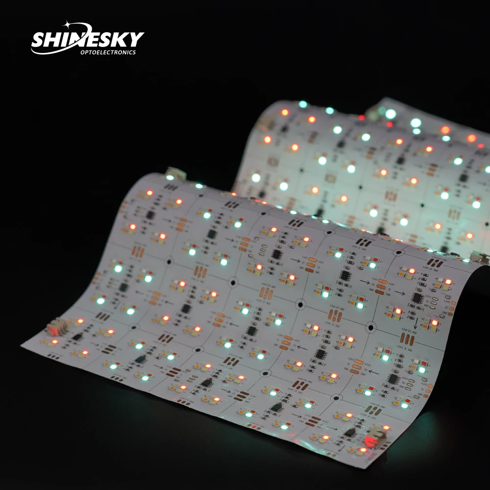 Custom LED Panel Programmable RGBIC SMD2835 24V Dream Color Chasing ...
