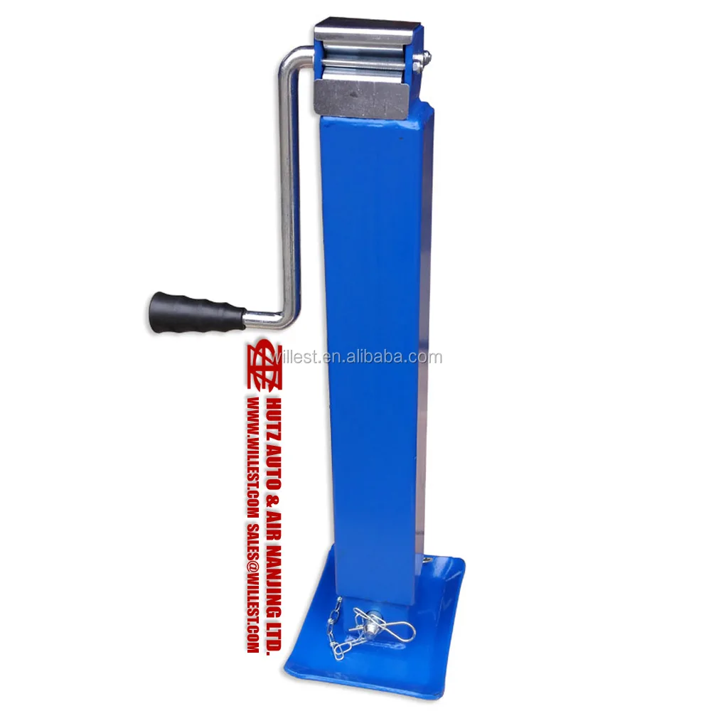 Square Tube Trailer Jack Stand Hutz 5,000 Lbs Trailer Stabilizer Jack ...