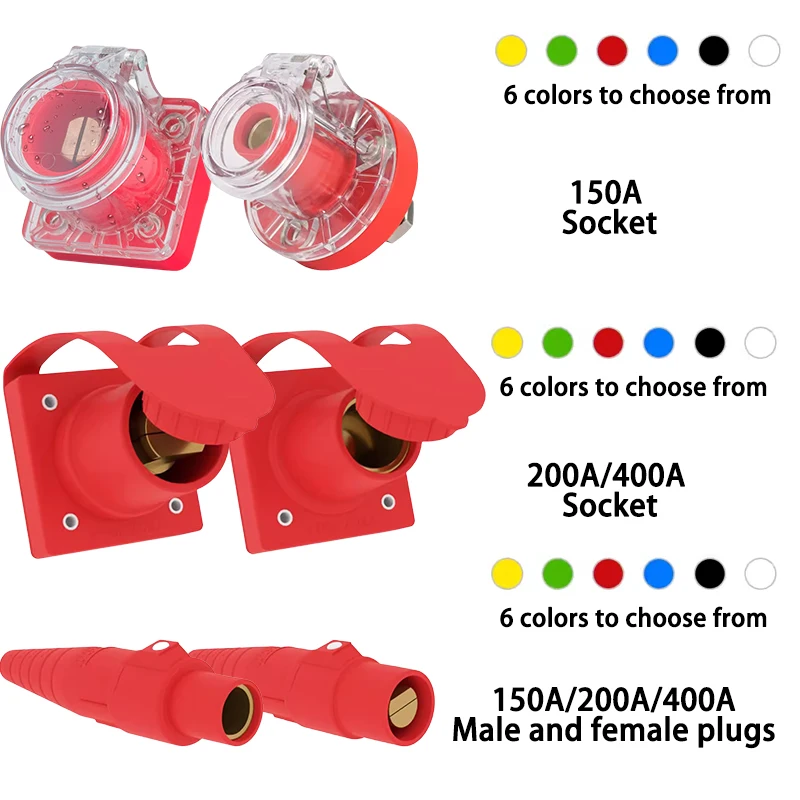 Socket Connector Single Conductor Cam-Lock Plug Cam-Lock Socket Cam ...