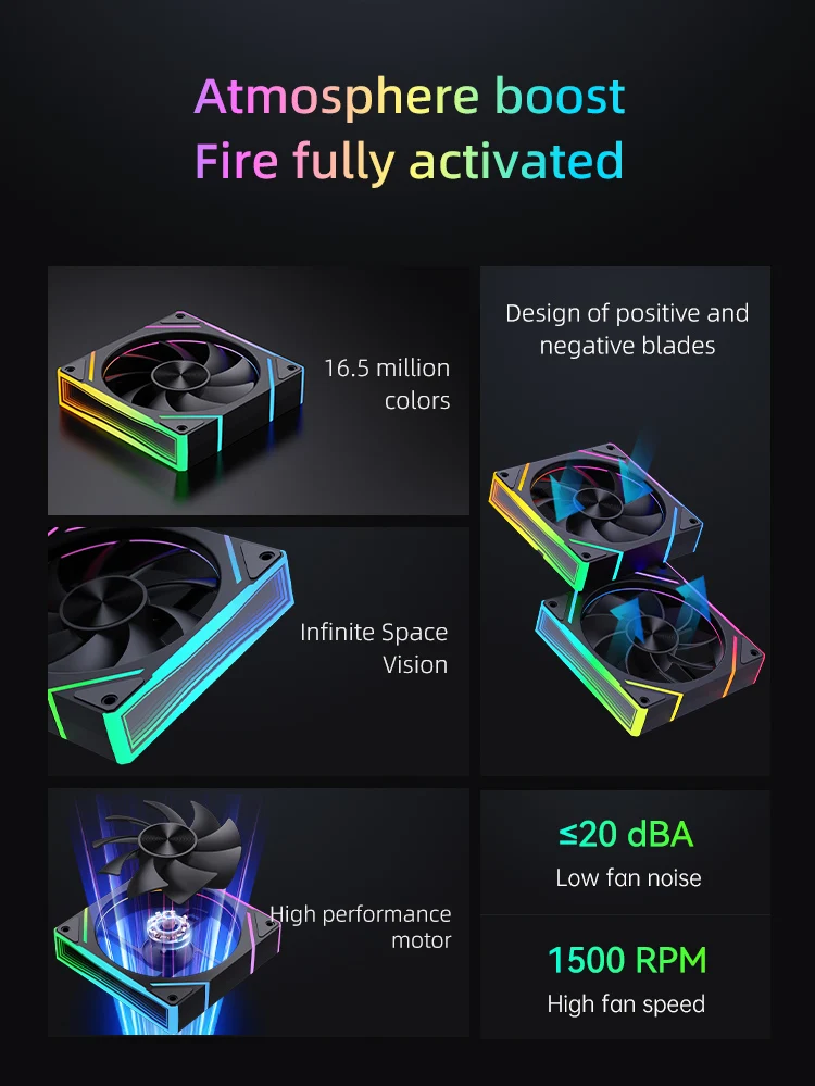 Snowman New Style Argb Air Fan 120mm Factory Price Computer Case Fan ...