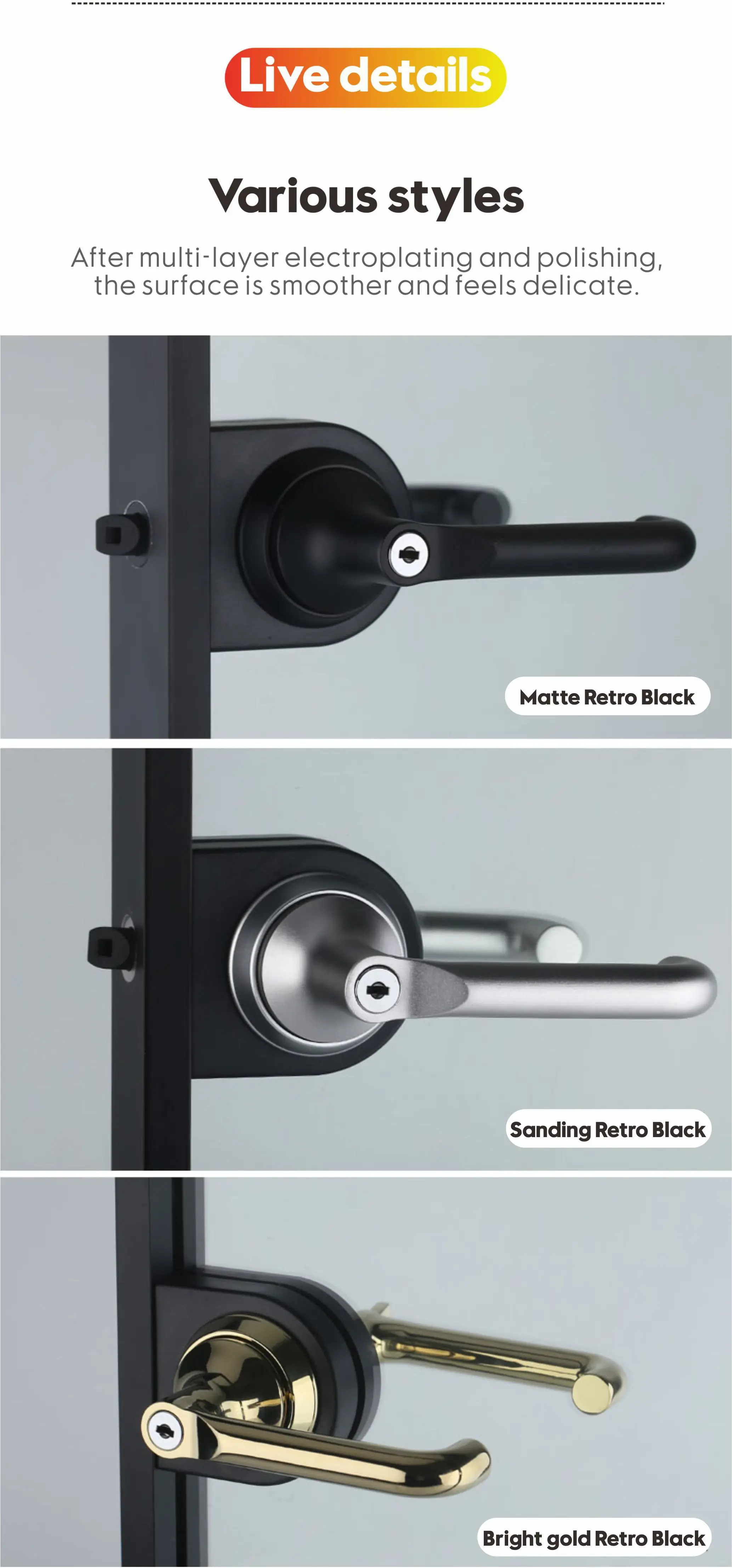 European Style Popular Slim Aluminum Profile Tempered Glass Door Handle ...