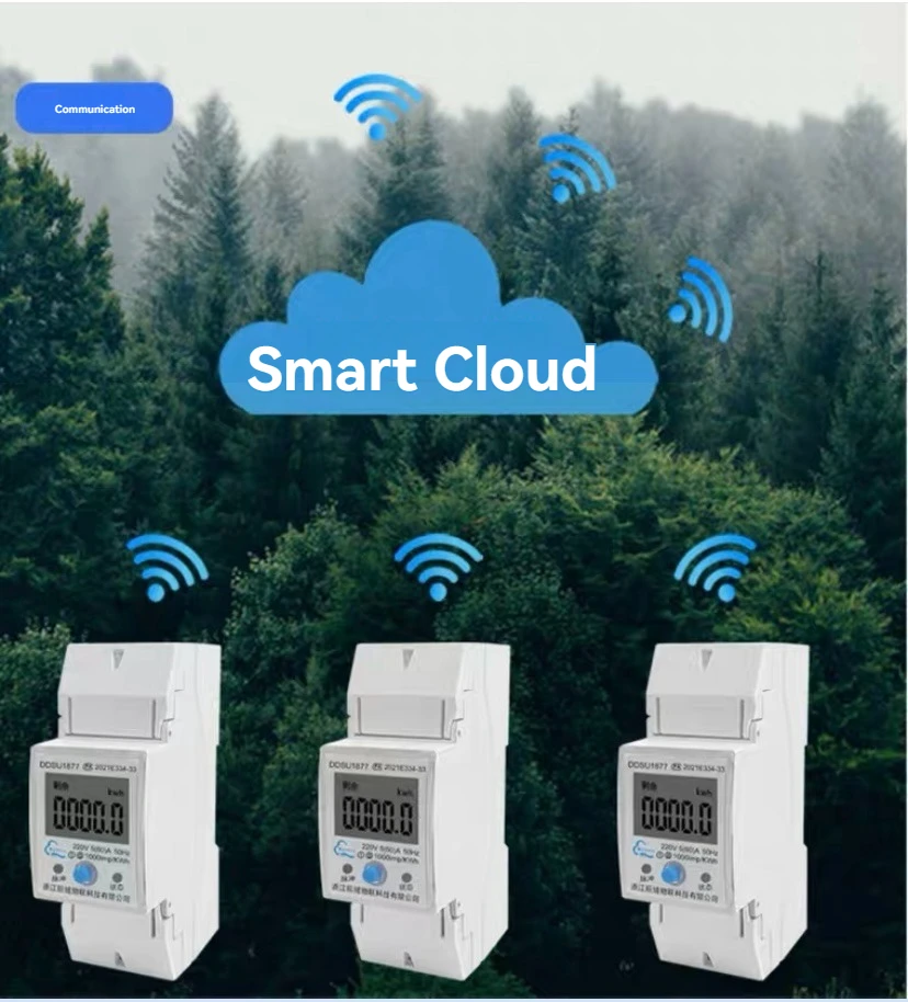 Factory Supply 220V Smart Energy Meter for Single Phase WIFI Remote ...