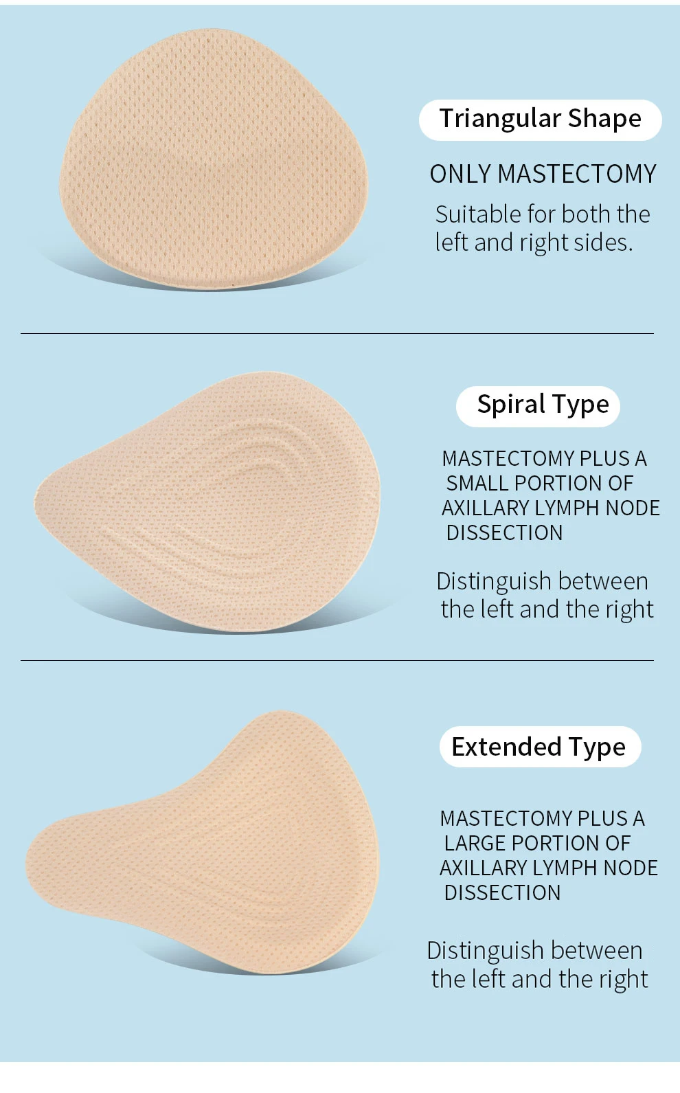 OEM/ODM Soft Cotton Breast Prosthesis for Women Post-Surgery Silicone ...