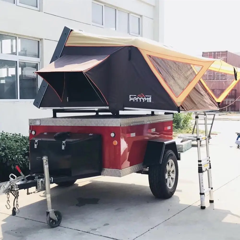 Cargo Tent Trailer - Single Tent Folding Roof Top Tent Made in China