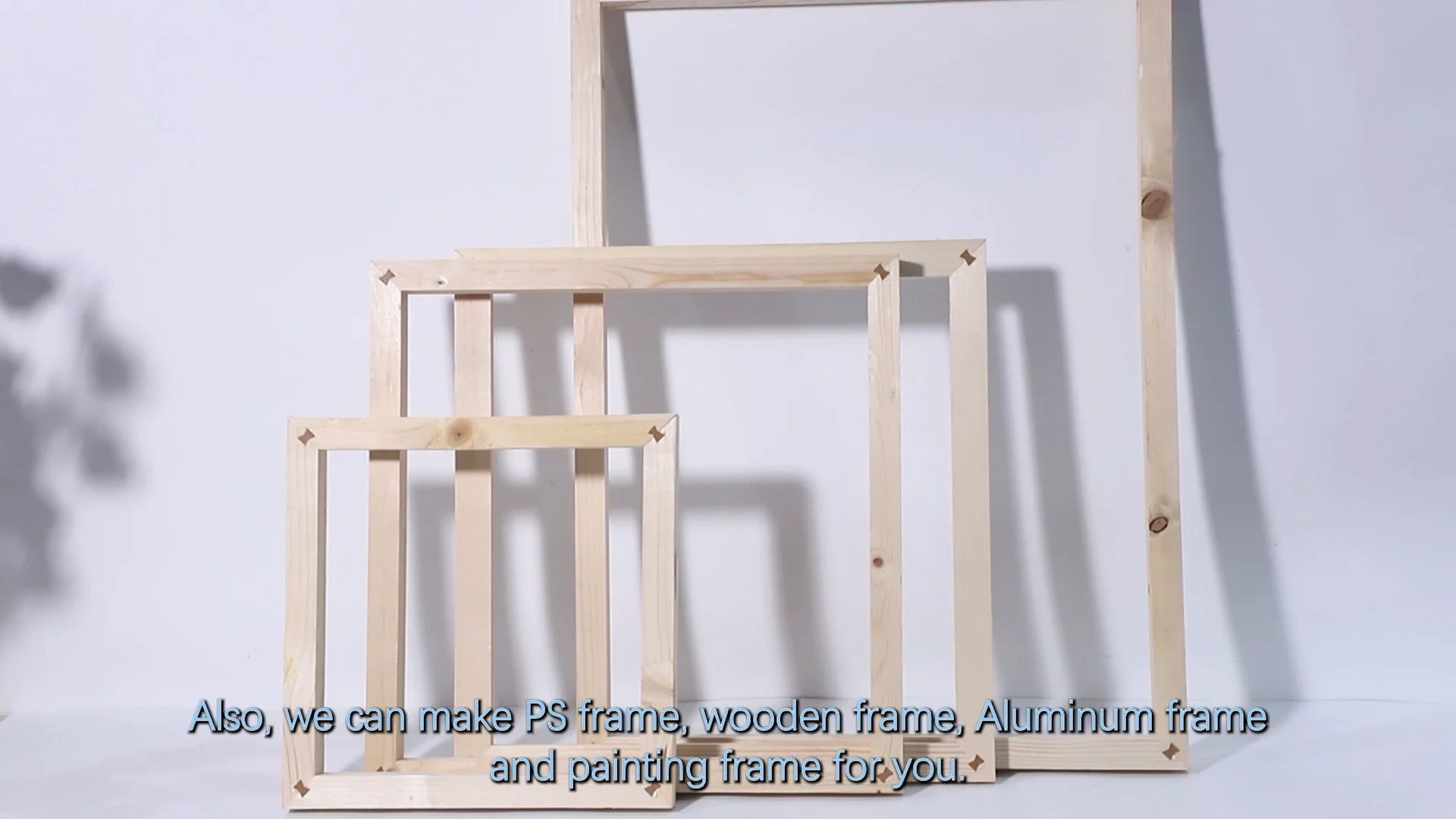 Factory Made Customized Size 12x16 16x20 20x24 Natural Wood Color Stretcher Bars Inner Frame For ...