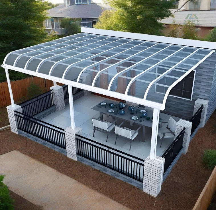 Bioclimatic Aluminium Outdoor Motorised Pergola Louver with LED Strip ...