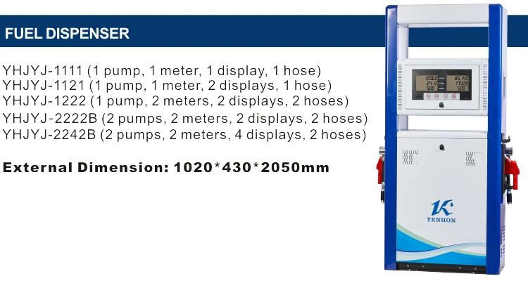 Customized Gas Station Gilbarco Fuel Dispenser with Emergency Stop
