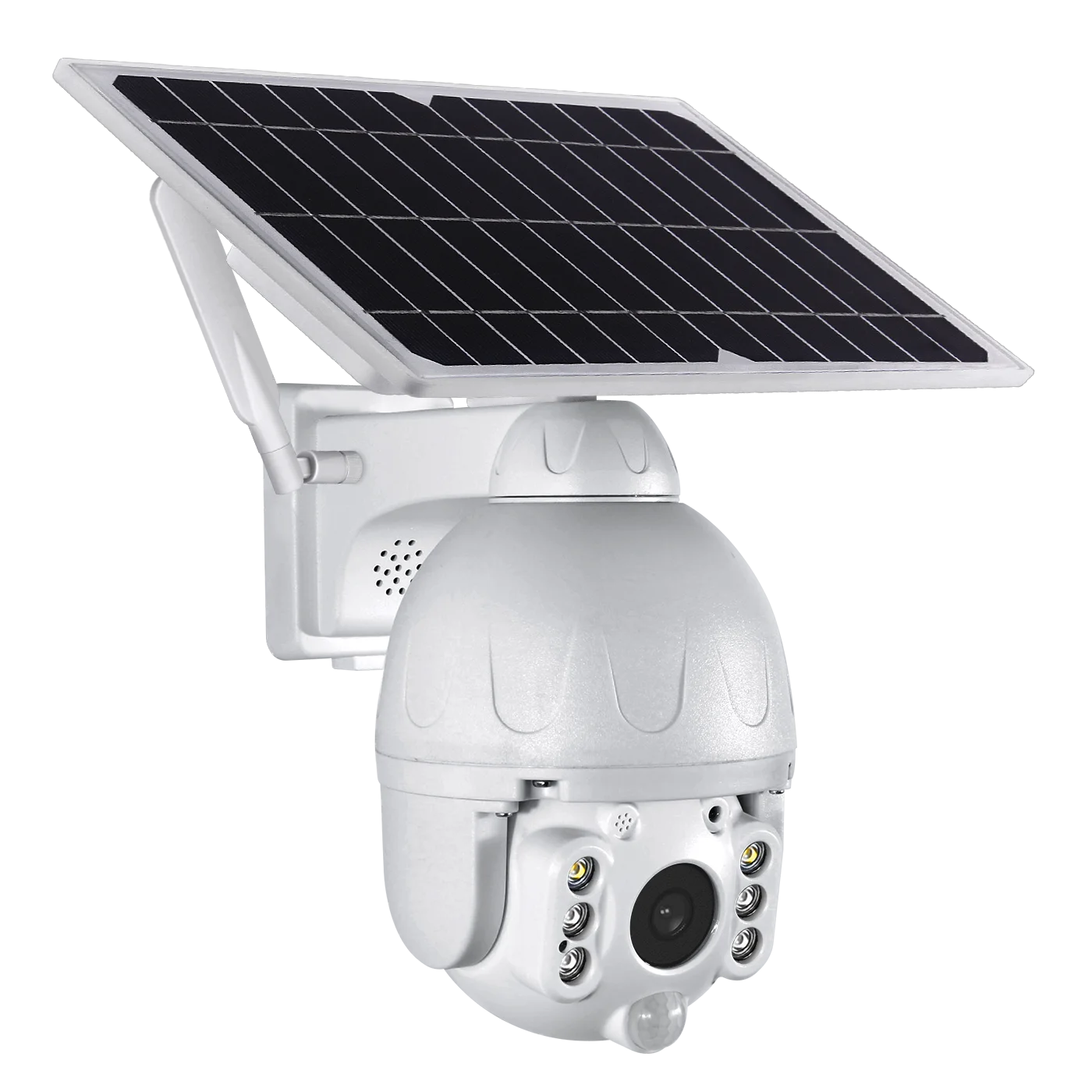 8 Solar Panel wireless IP security camera pan/tilt/ 4G PIR solar ...