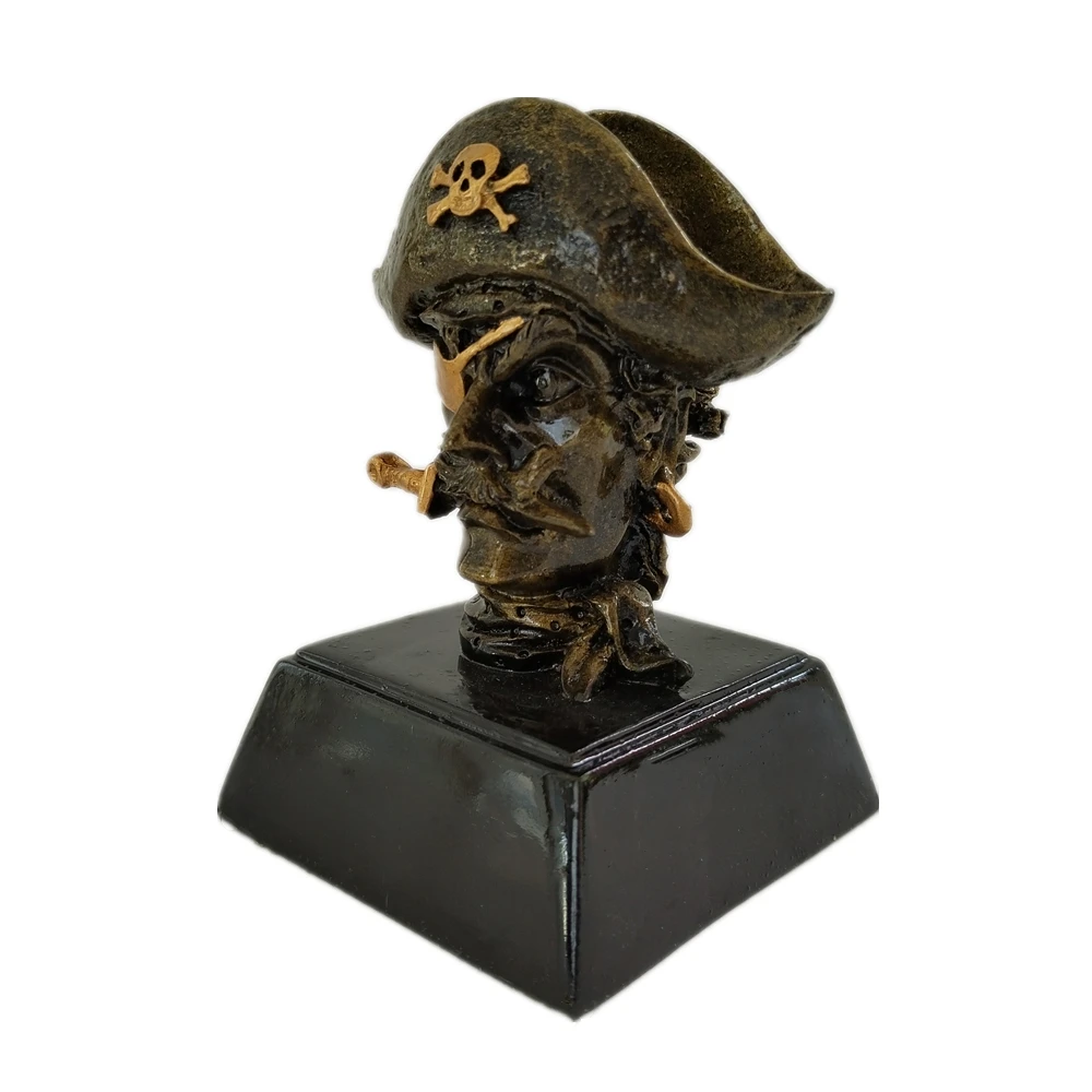 4'' Tall Resin Pirate Sculpture Mascot Trophy Buccaneer Mascot Award ...