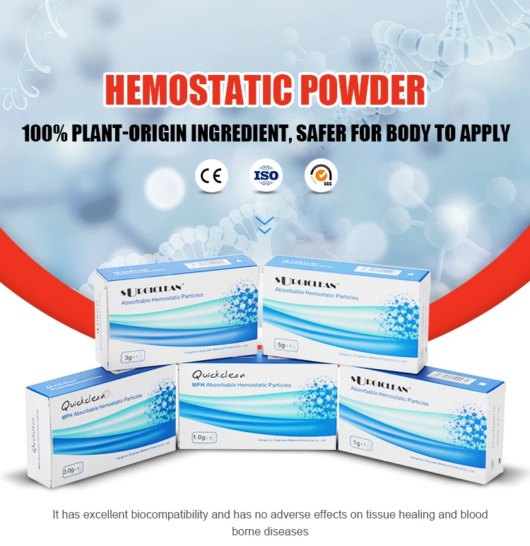 Surgiclean Absorbable Hemostatic Particles Fast Healing Fast Emergency ...