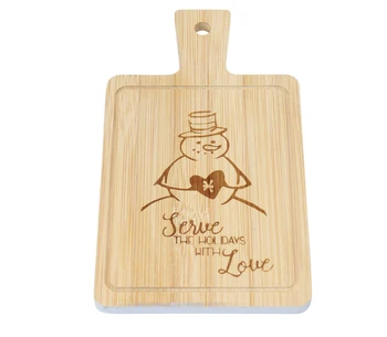 Christmas Cutting Board Santa Wooden Cheese Board Chopping Board ...