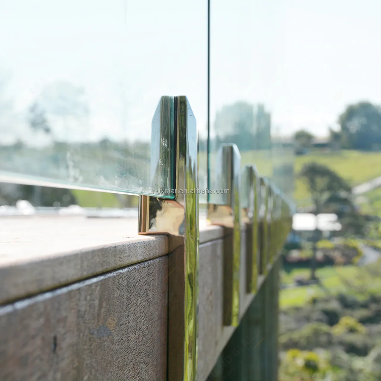 Stainless Steel Staircase Glass Balustrade Spigot - Side Mounted ...