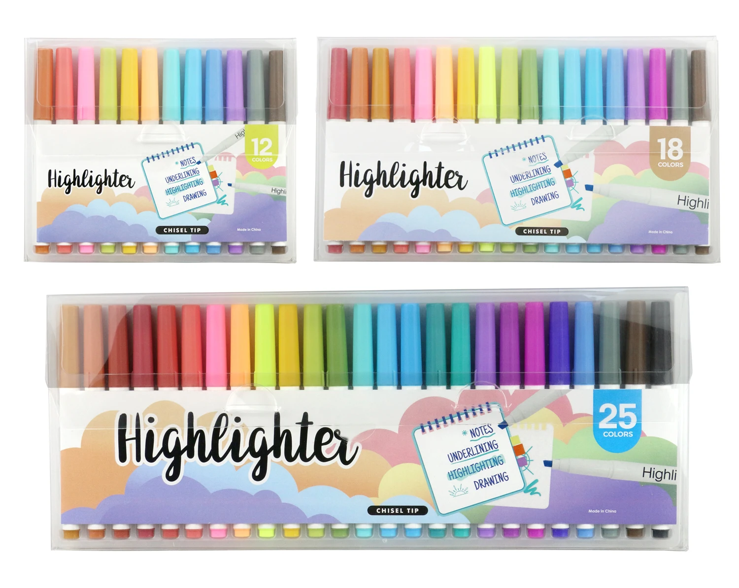 2023 New Design Multi Colored Art Painting Highlighter Marker Pen With ...