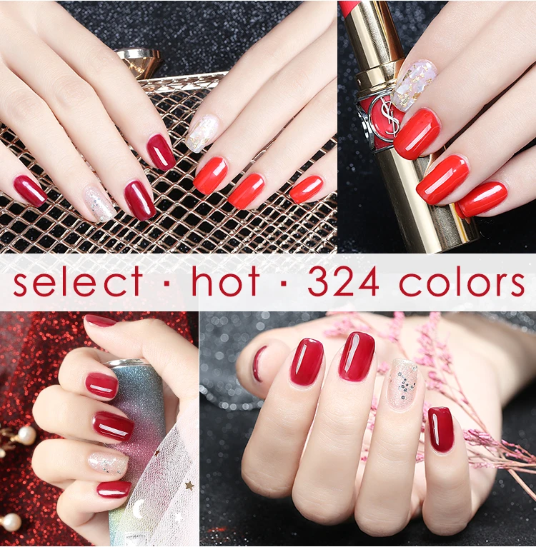 HS Nail Art 324 Pure Series Organic Nail Color Gel OEM