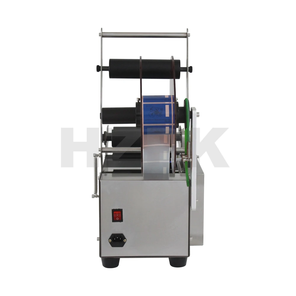 HZPK Tabletop Semi Auto Label Applicator for Round Bottles