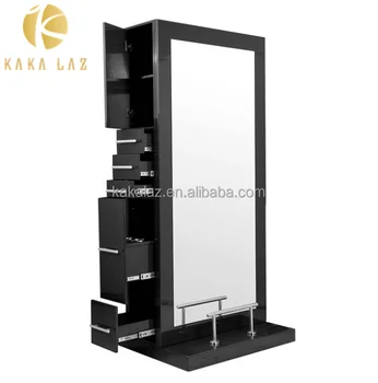Multi Functional Drawer Mirror Station Modern Salon Styling Stations ...