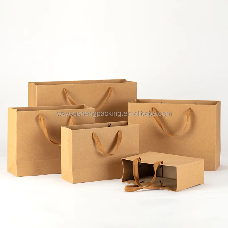 Wholesale Eco Friendly Paper Packaging Reusable Shopping Bags For Gifts Jewelry Clothing With ...