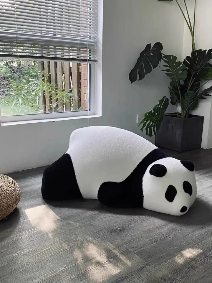 Panda Sofa Home Furniture Leisure Comfortable Fabric Floor Lazy Living ...