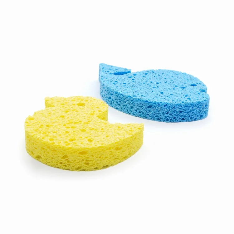 2 Pack Animal Shaped Natural Cellulose Exfoliating Body Scrubber ...
