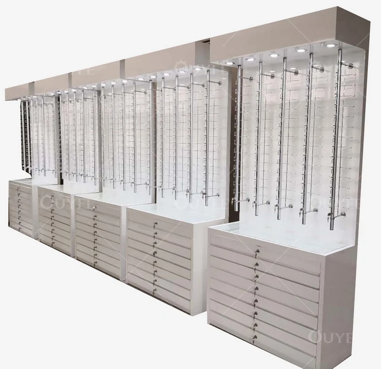 Optical Shop Interior Design - Wall Mounted Eyewear Display
