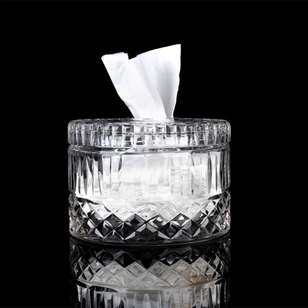 Luxury Modern Crystal Tissue Box For Home Decoration Decorative Glass ...