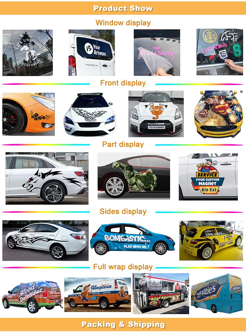 Original Custom Design PVC Vinyl Car Sticker Whole Color| Alibaba.com