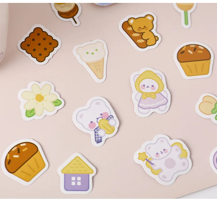 Cute Candy Kawaii Student Kids Carton Bear Animal Design Journal DIY ...