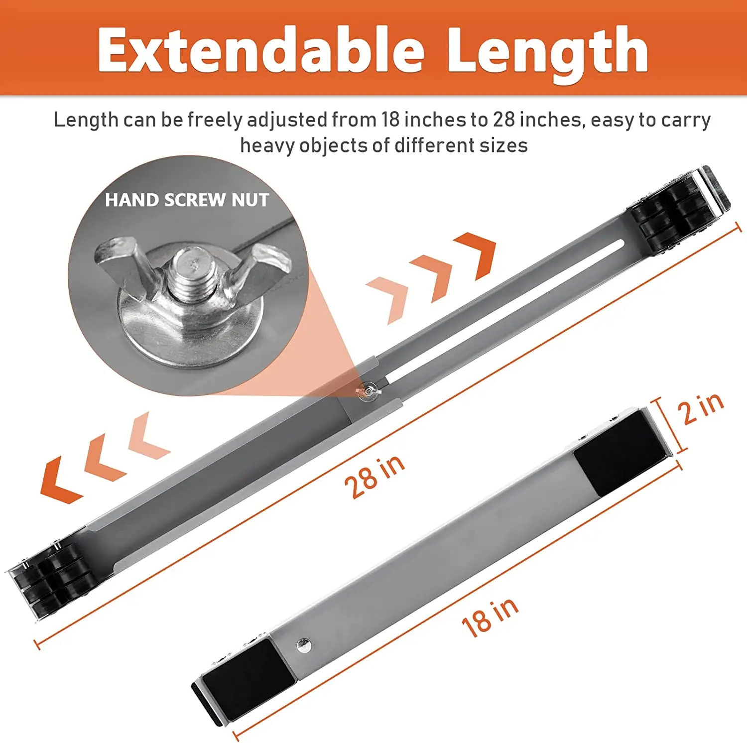 Furniture Movers Heavy Duty Base Washing Machine Move Tools Adjustable ...