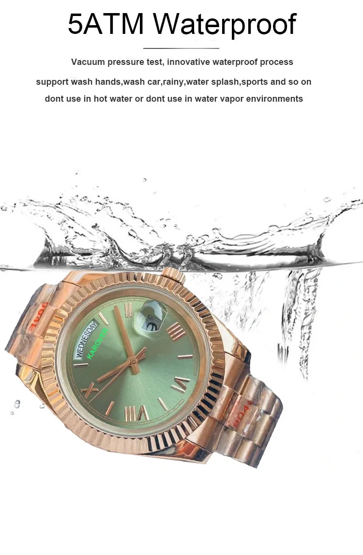 Custom High Quality Wristwatch Stainless Steel Waterproof Mens Watch ...