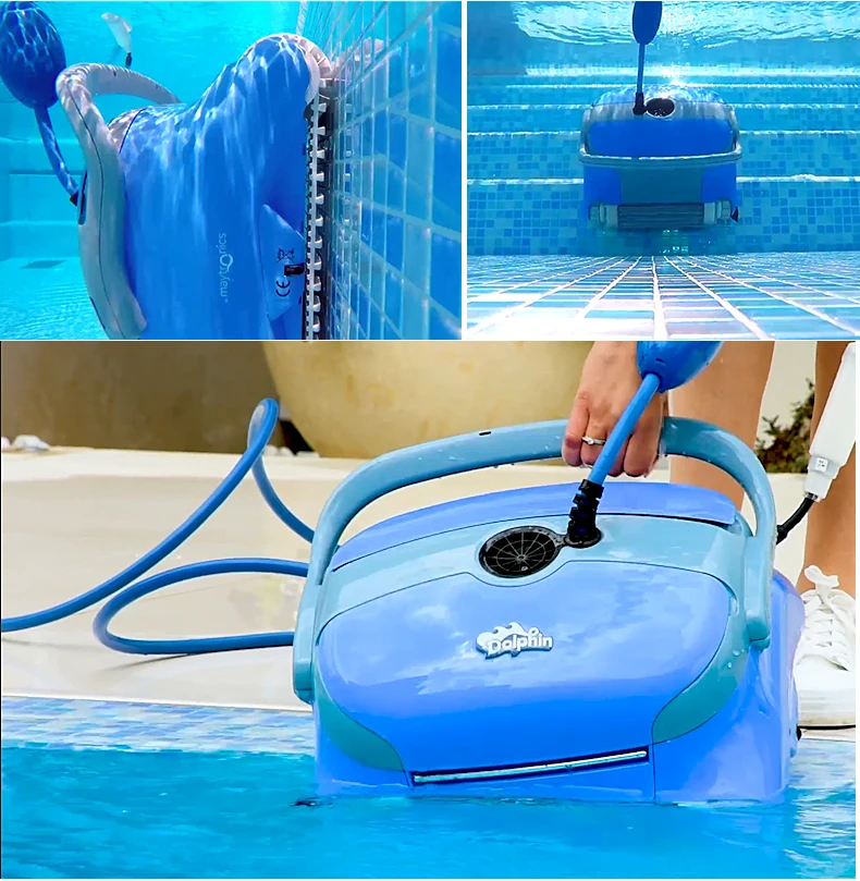 Dolphin M250 Swimming Pool Automatic Sewage Suction Machine Underwater ...