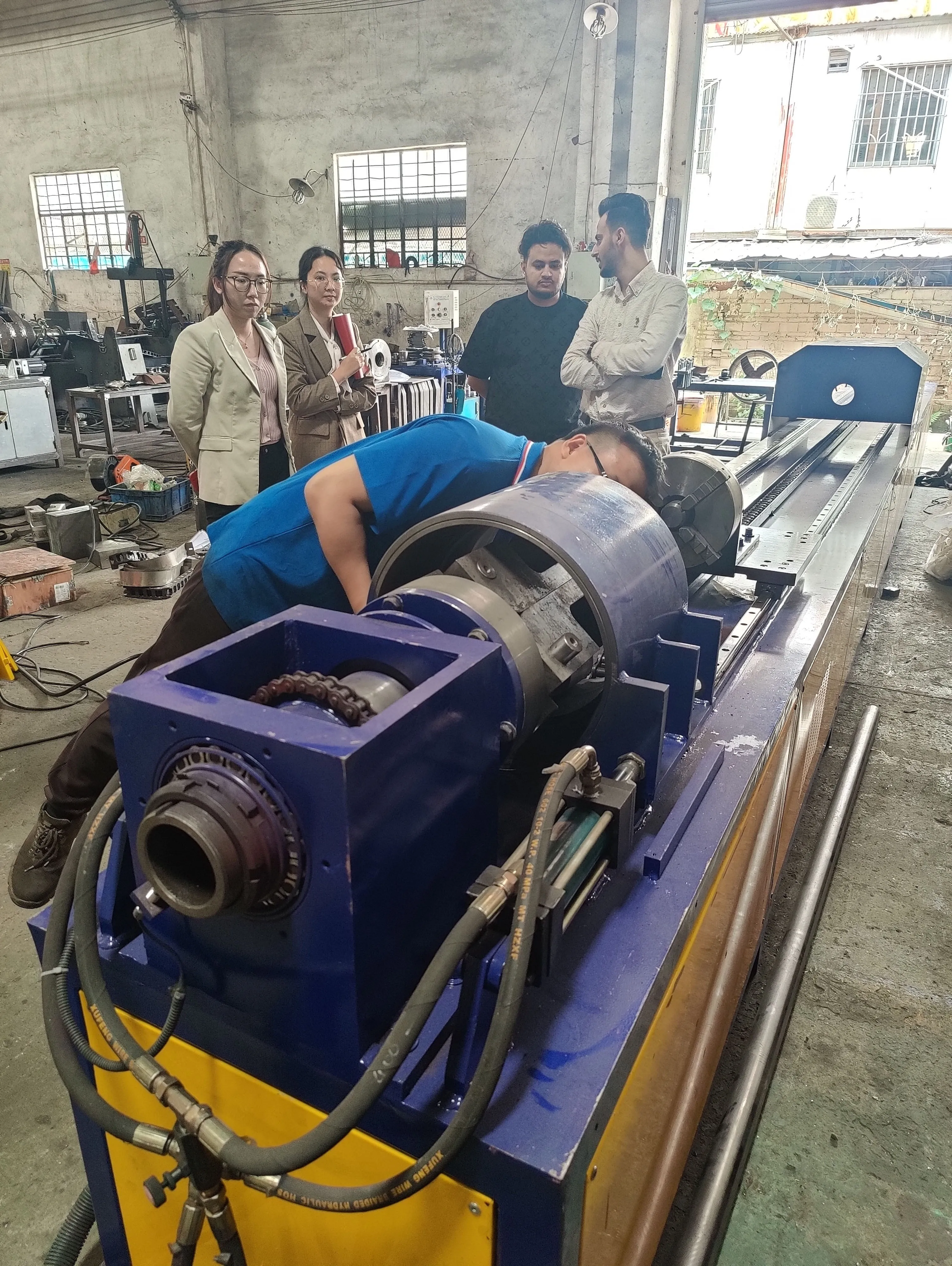 Rotary Swaging Machines For Embossing Stainless Steel Tube / Pipe - Buy ...