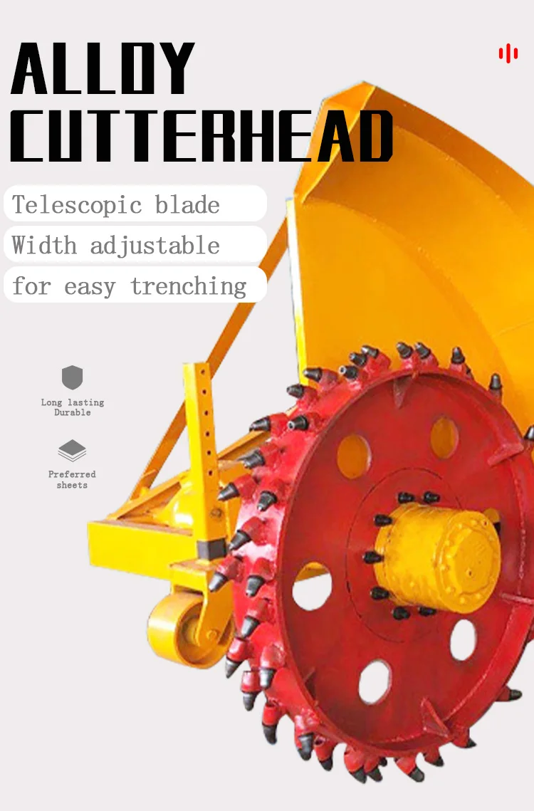 Good Quality Tractor Driven Disc Trencher Ditching Machine Rocky Soil ...