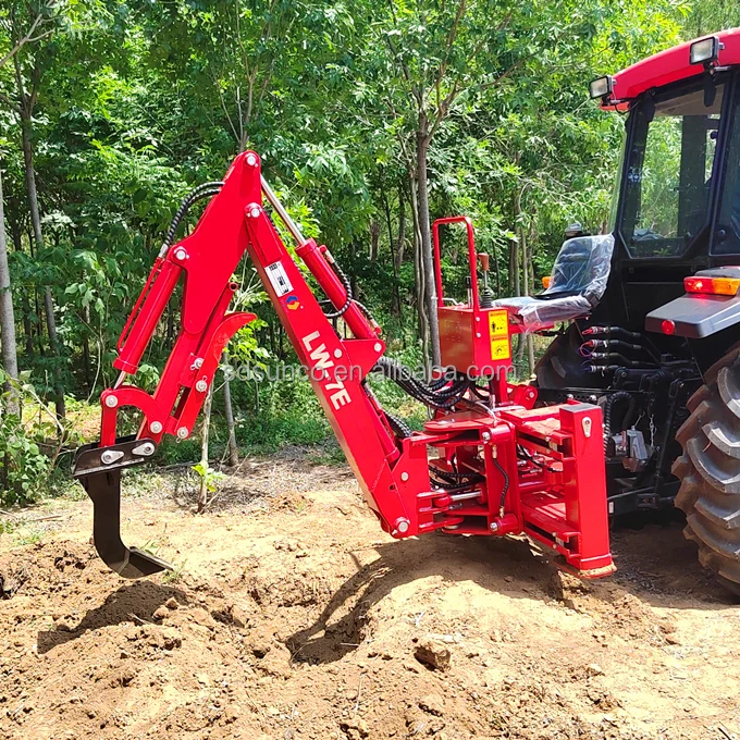 Small Lovol Tractor 3 Point Hitch Rear Backhoe Used in United States ...