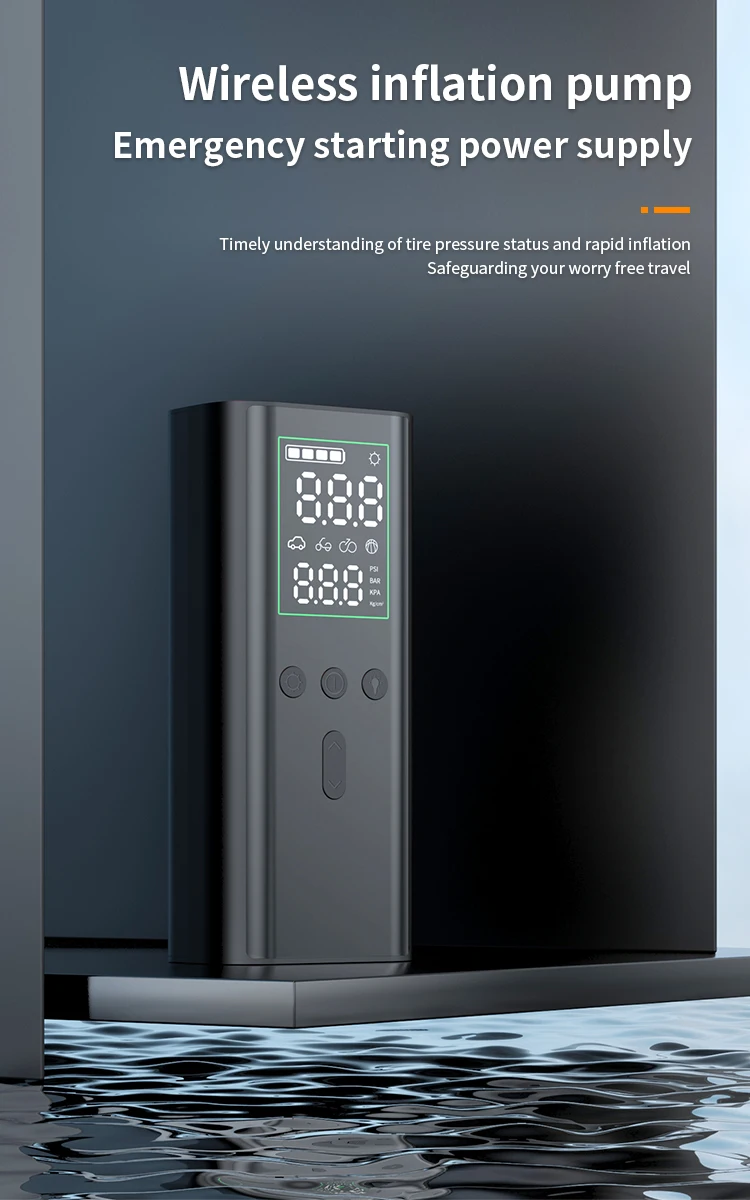 Portable Multi-function Air Pump Car Air Compressor With Digital ...