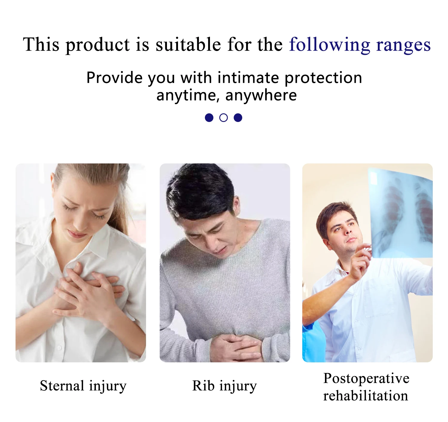 Breast Pressure Bandage - Chest Abdominal Fixation Strap