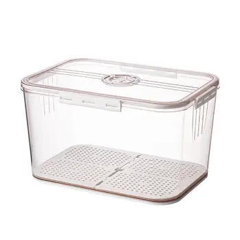 Custom Reusable Clear Food Airtight Big Fridge Storage Boxes ...