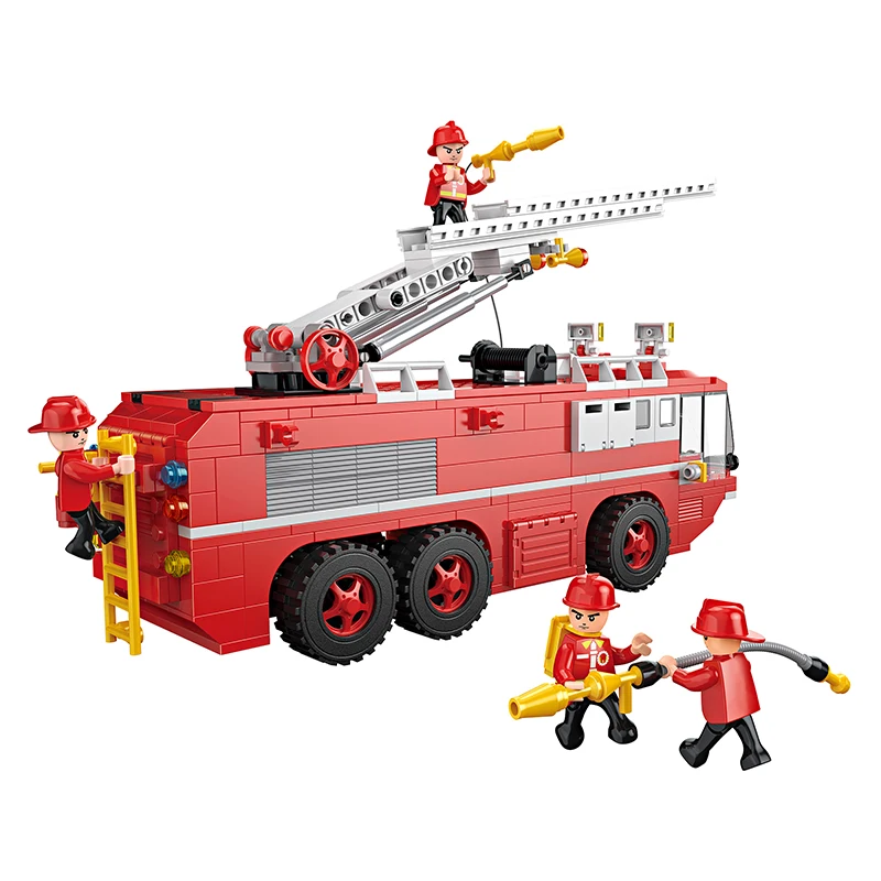 Cogo 424pcs Educational Toys Building Blocks Fire Engine Truck For Kids ...