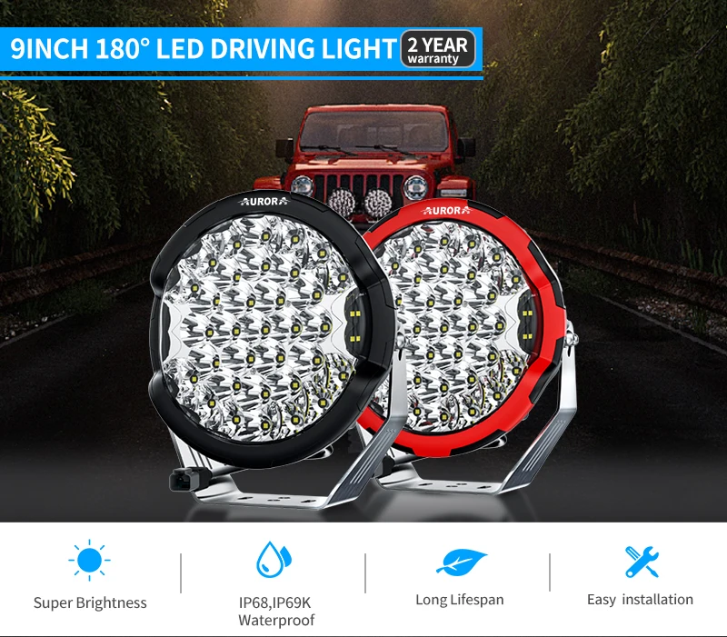 AURORA Auto LED Spot Lights - Durable, Efficient, Bright