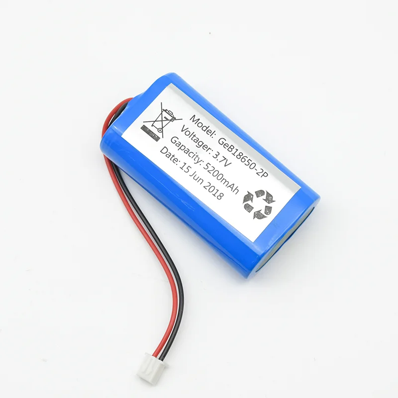 Customized Lithium Ion Batteries Rechargeable Icr18650-2600 2p 3.7v ...