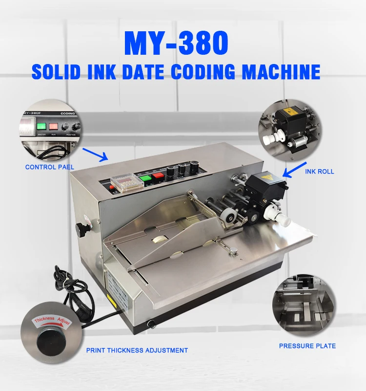 MY-380 Stainless Steel Automatic Date Printer for Batch Coding