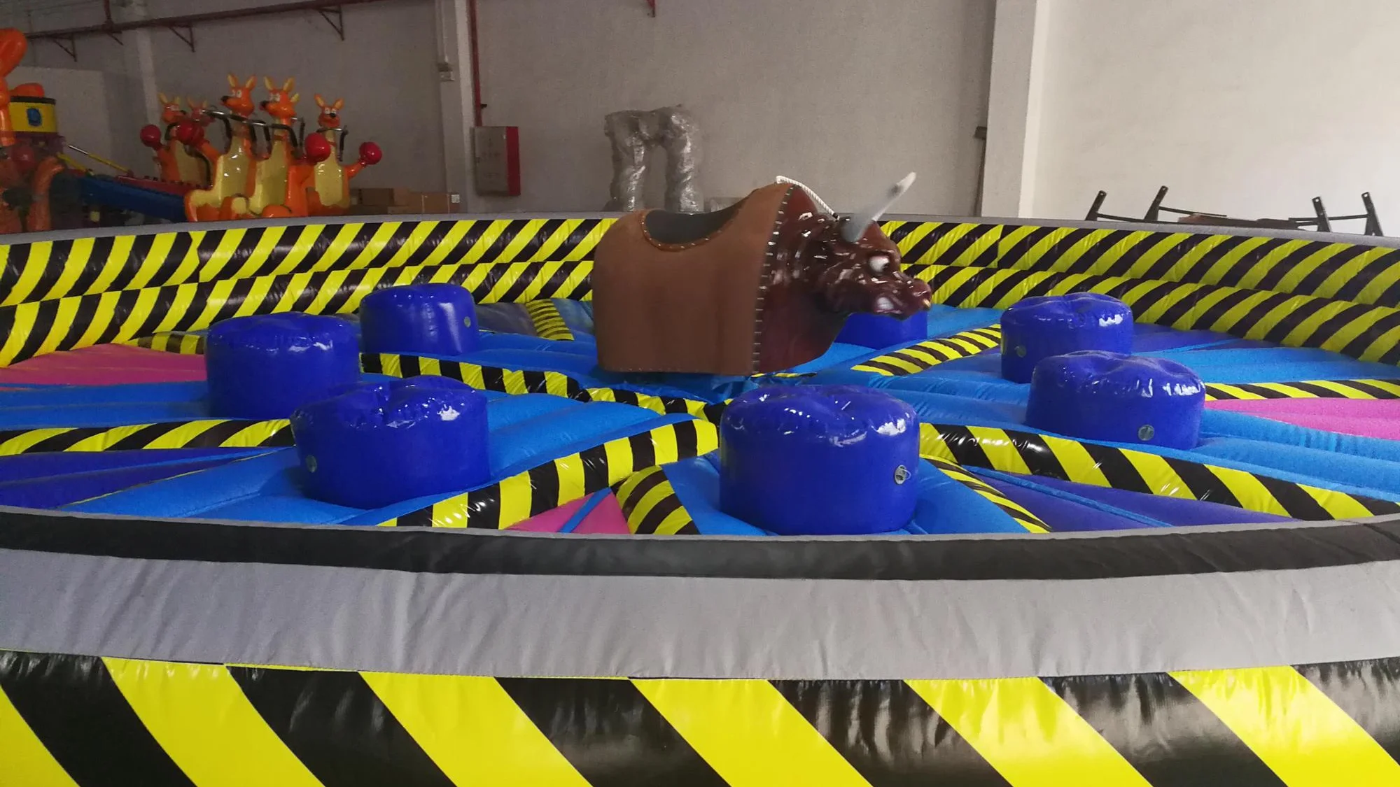 Commercial Inflatable Sports Game Mechanical Melt Down Wipeout Sweeper ...