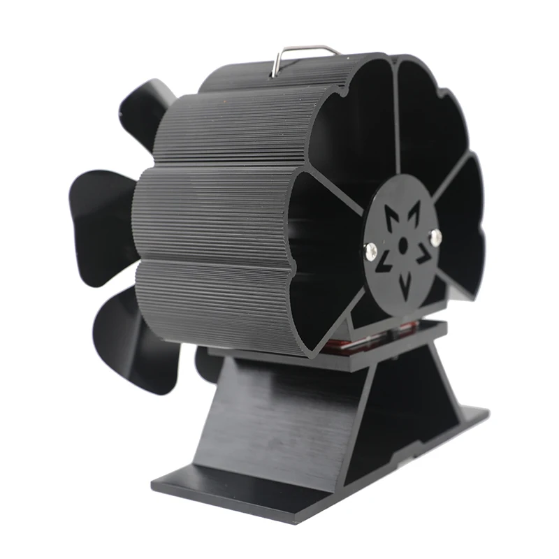 6 Blades Powerful Ecofan Wood Burning Fireplace Fan Stove Heat Powered ...