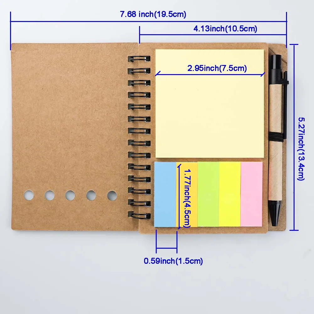 Eco-friendly Kraft Notebook - Cute Stationary with Logo