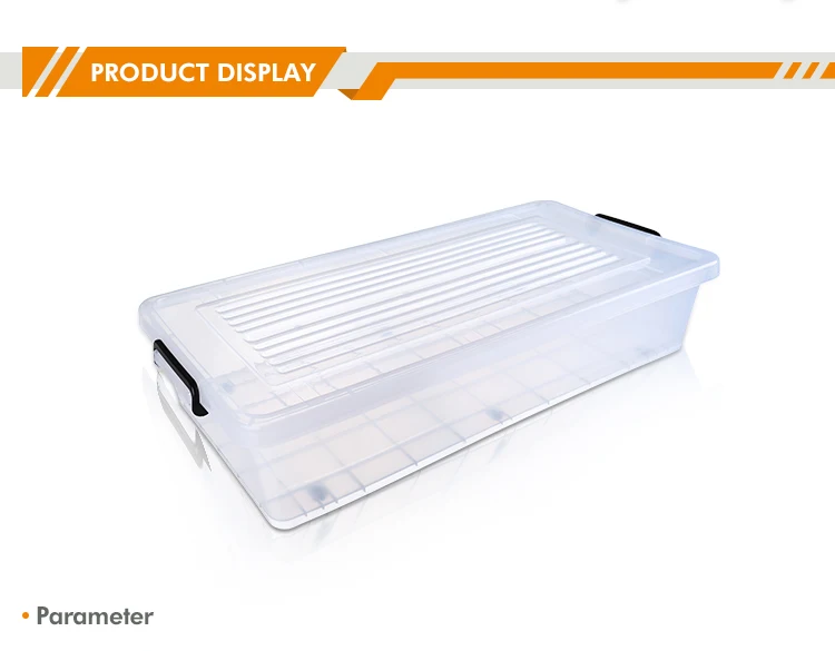 Clear Transparent Plastic Storage Box With Lid 34l - Buy Transparent ...